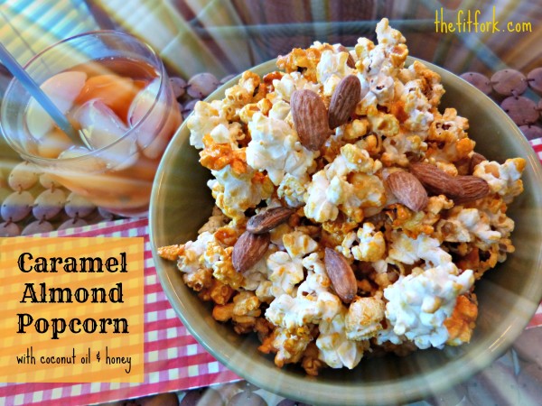 Movie Night Manna – Crunchy Caramel Almond Popcorn with Coconut Oil ...