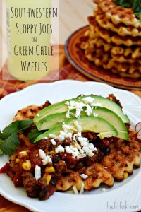 Green Chile Cornbread Waffles – Beyond Breakfast - thefitfork.com