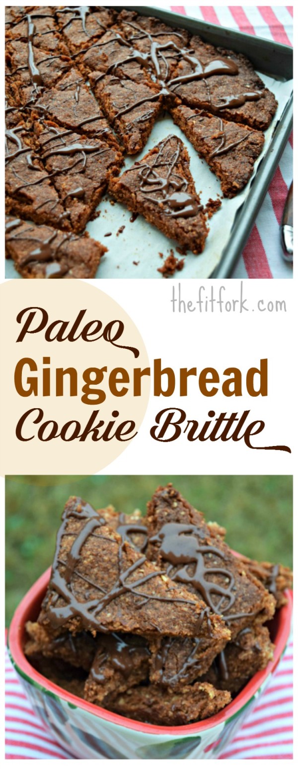 Paleo Gingerbread Cookie Brittle - thefitfork.com
