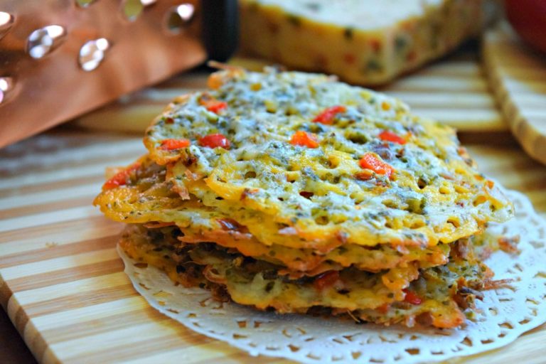 Lemon Feta Cheese Crisps | Keto Low Carb Snack - thefitfork.com
