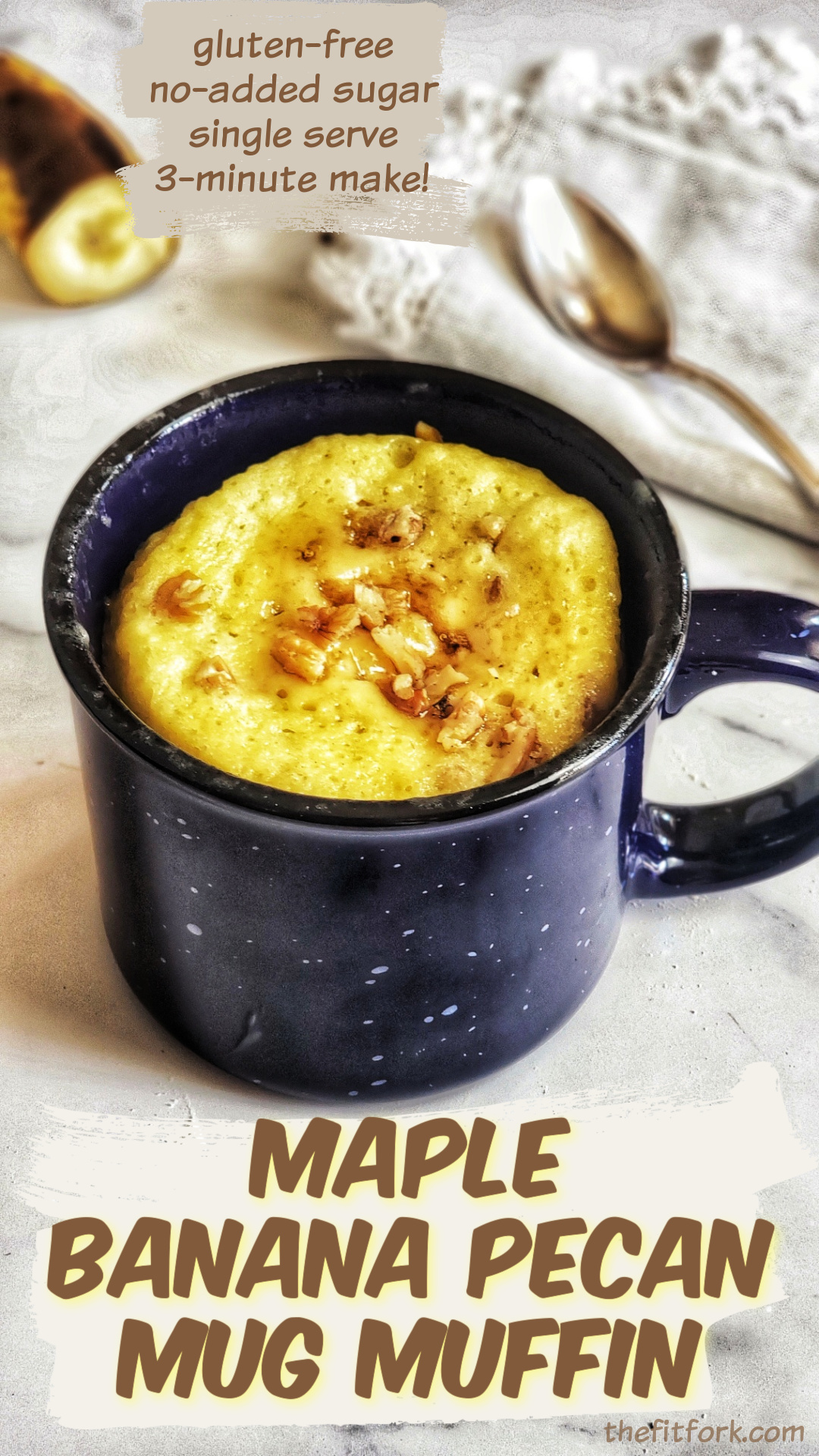 Maple Banana Mug Muffin – Gluten-free, No Added Sugar - thefitfork ...