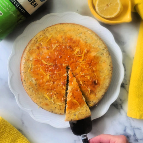 Lemon Chia Seed Protein Snack Cake with Collagen - thefitfork ...
